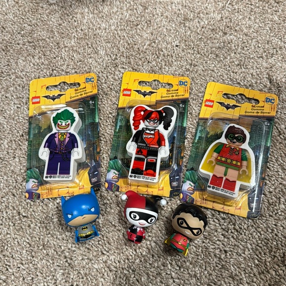 Lego | Toys | Lego Dc Batman Eraser Set Wmini Figurines | Poshmark